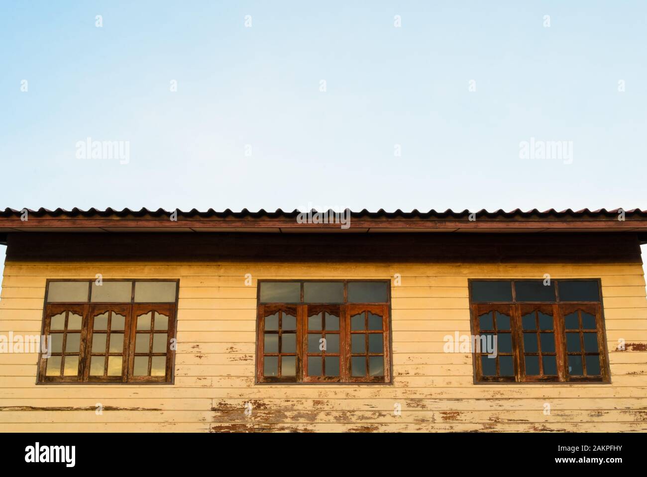 old house with sunset Stock Photo - Alamy