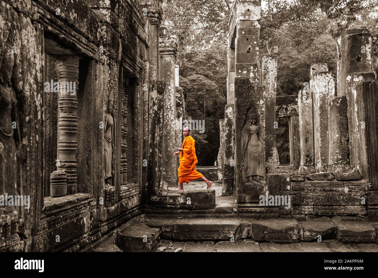 Buddhist temple Angkor Wat in Cambodia Stock Photo - Alamy