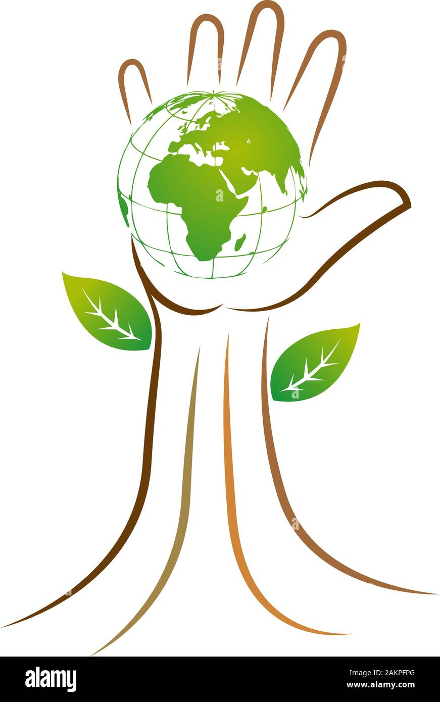 hand world logo Stock Photo - Alamy