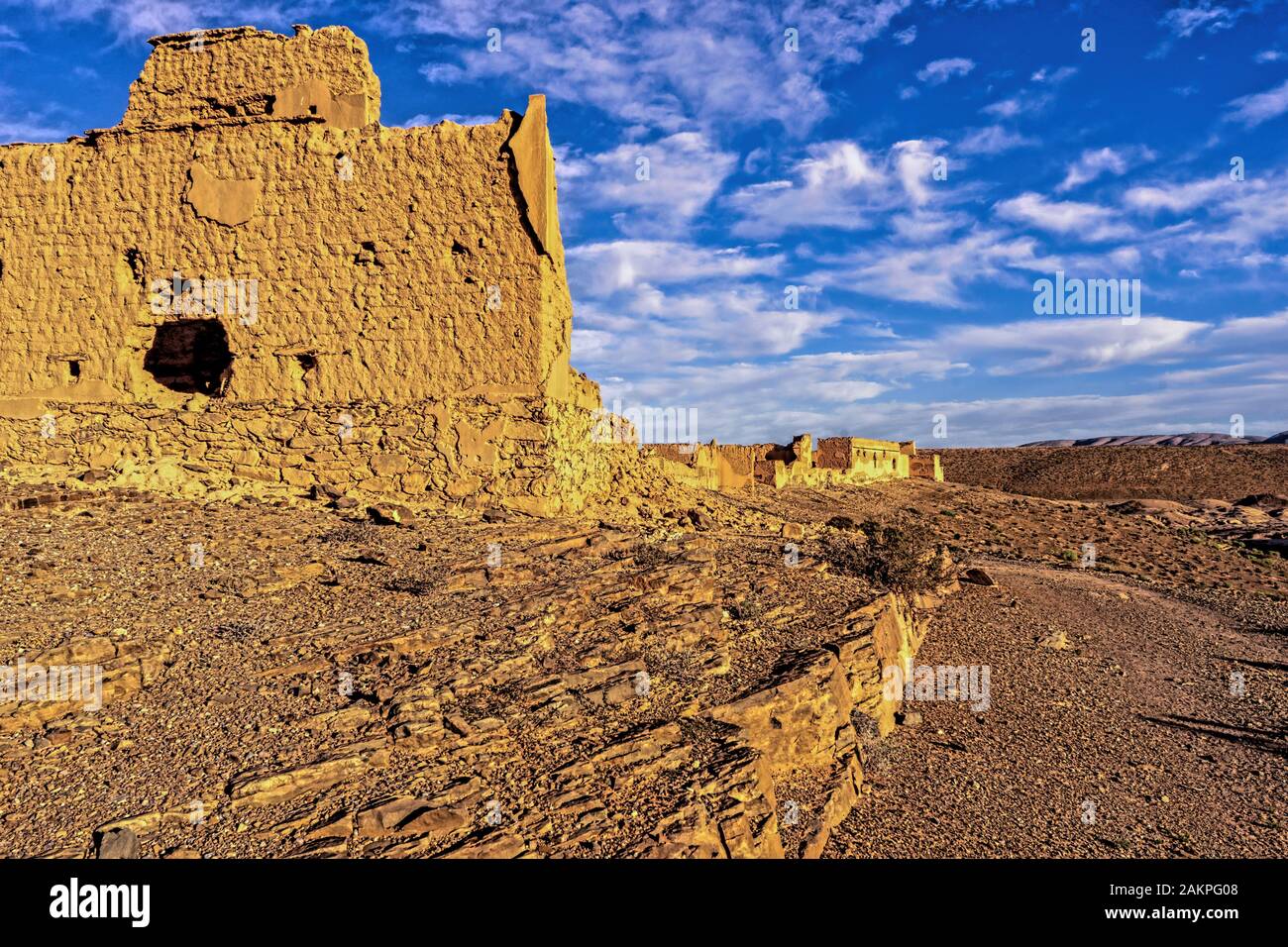 the main entrance to the old fort of the foreign legion Bou Sherif in ...