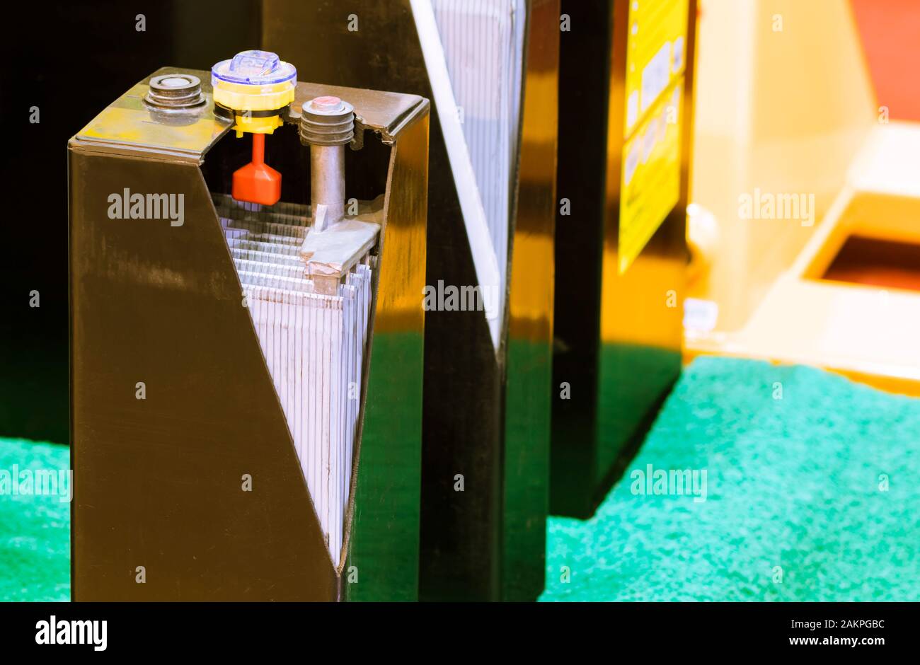 cross section of Industial battery for forklift / vehecle / automotive ...