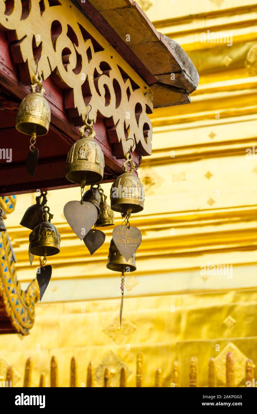 metal bells hanging on roof of church Stock Photo - Alamy