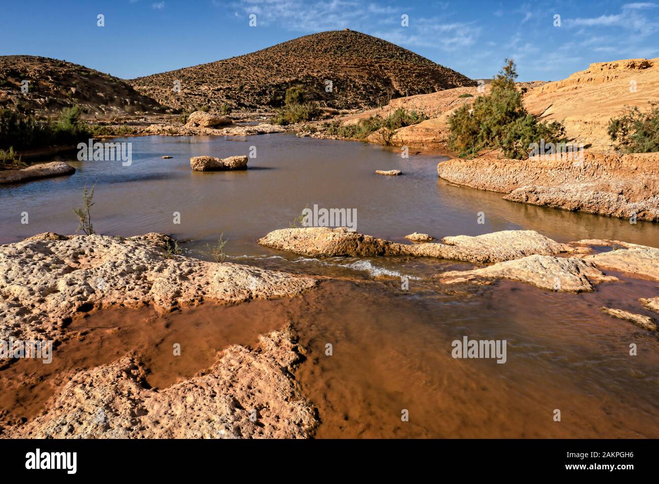 Ford of the oued noun near bou sherif, morocco Stock Photo - Alamy