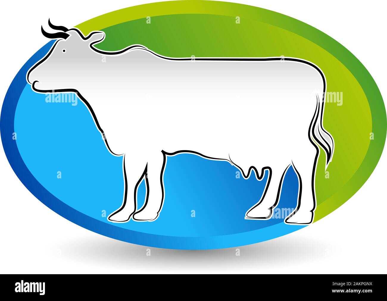 cattle logo design Stock Photo - Alamy