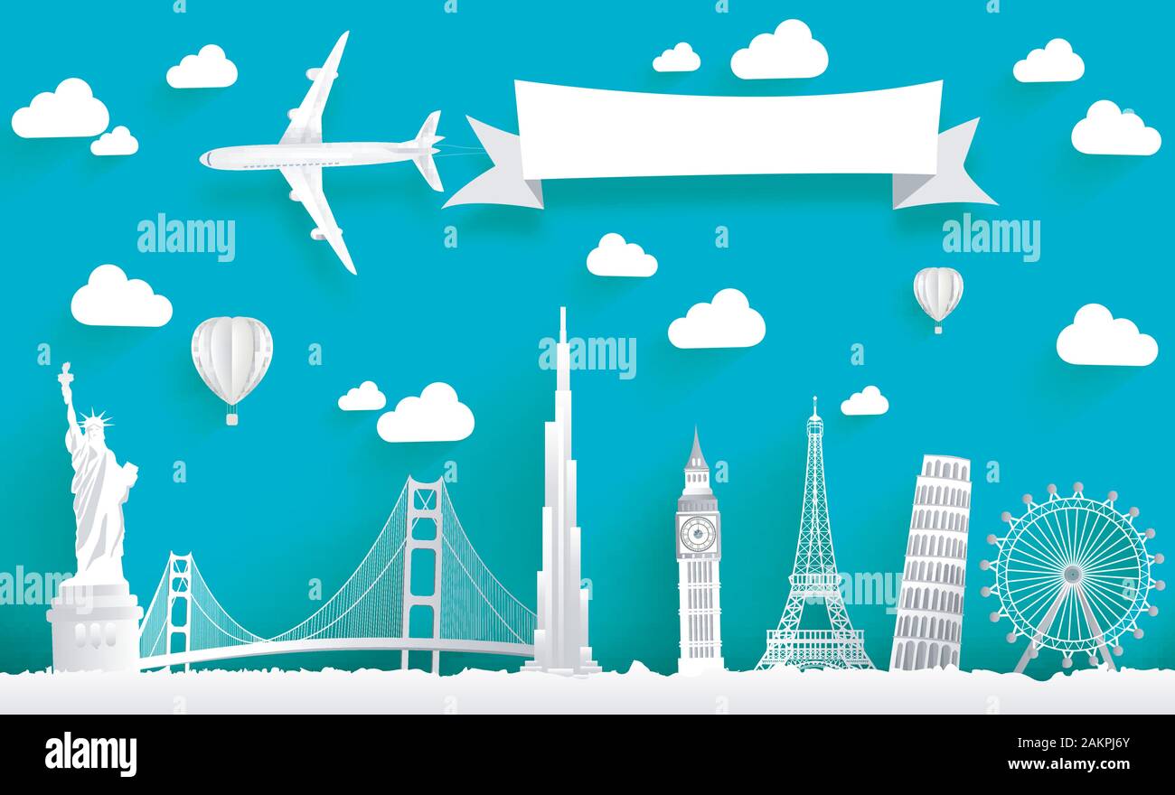 Usa monuments map Stock Vector Images - Alamy