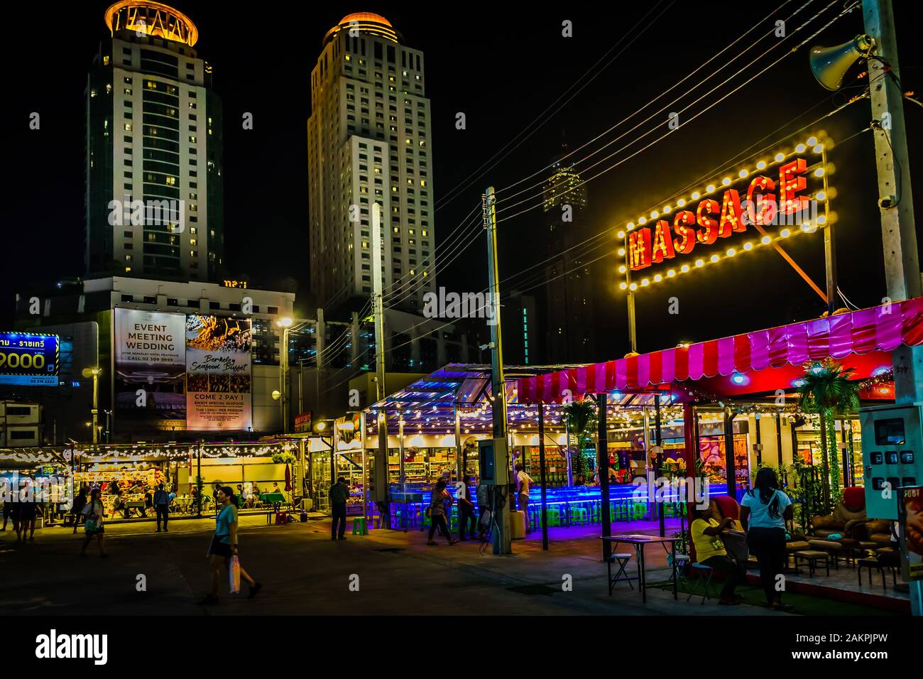 Bangkok, Thailand - Oct 30, 2019: Neon Night Market Bangkok, in ...