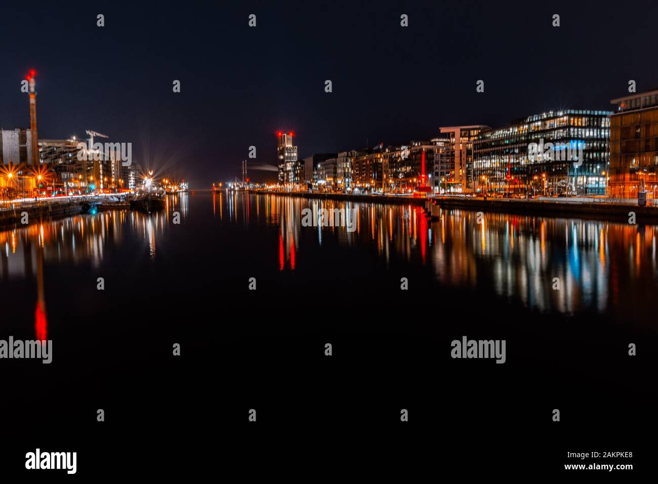 Dublin Skyline At Night