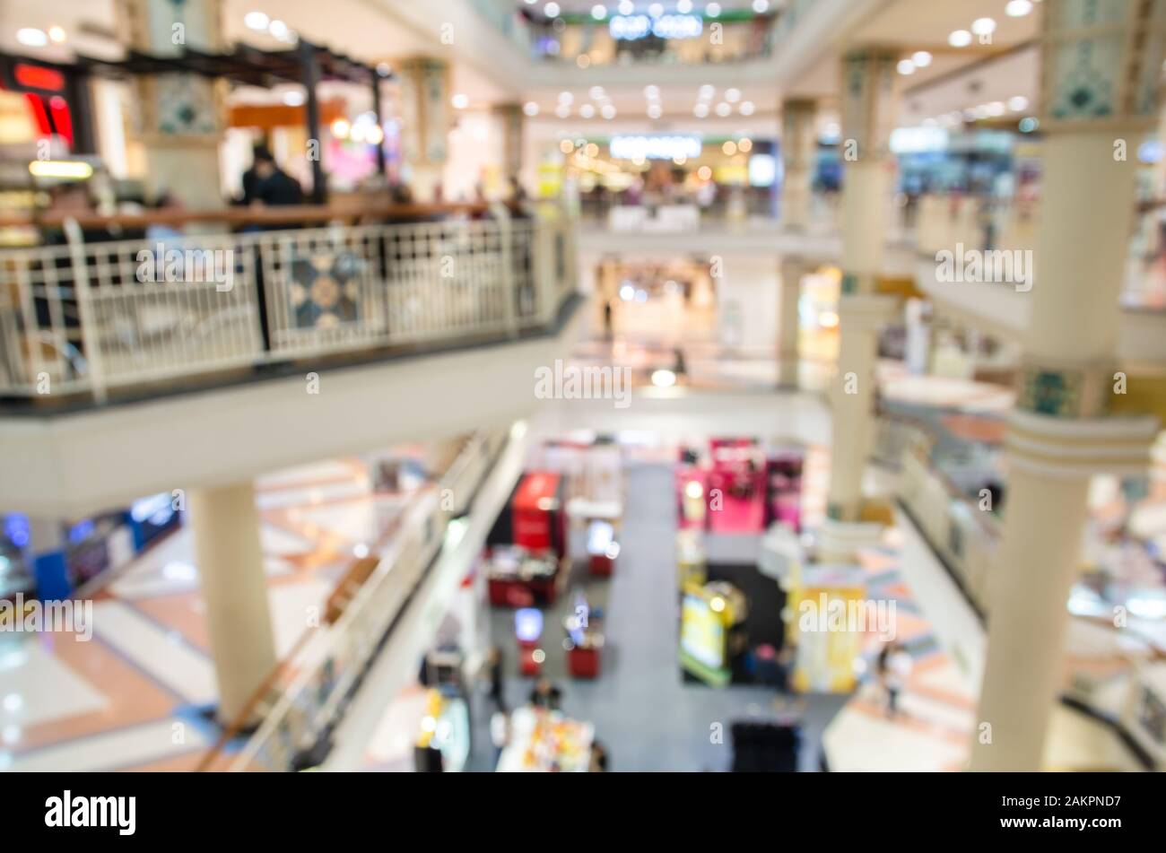 blur of interior department store background Stock Photo - Alamy