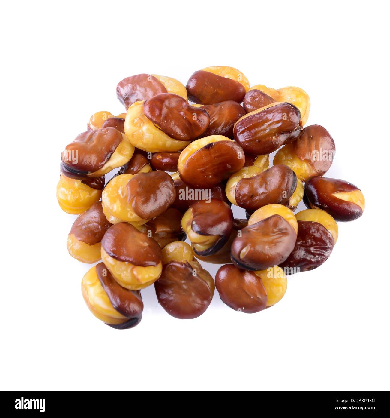 nuts or Salted broad beans or vicia faba on a background new Stock ...