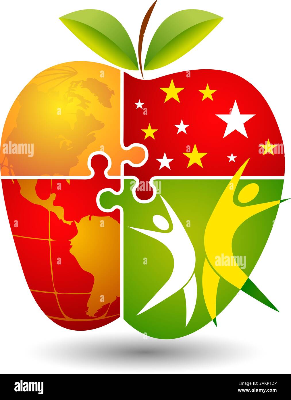 health world logo Stock Photo - Alamy