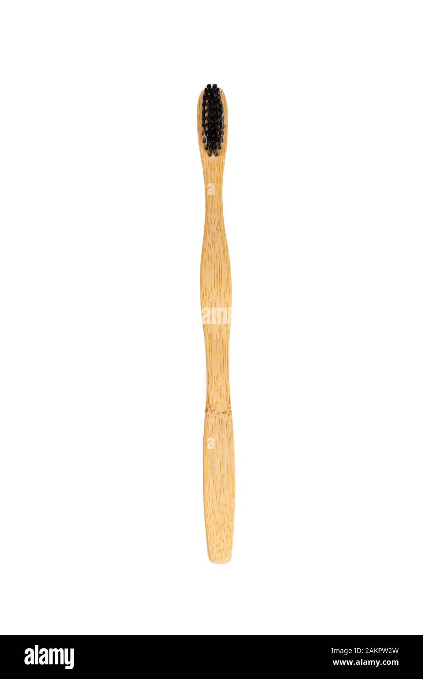 Bamboo wood toothbrushes white Cut Out Stock Images & Pictures - Alamy