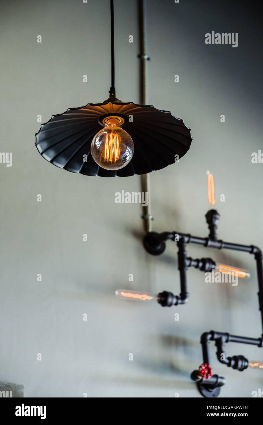 Hanging steel pipe hi-res stock photography and images - Alamy