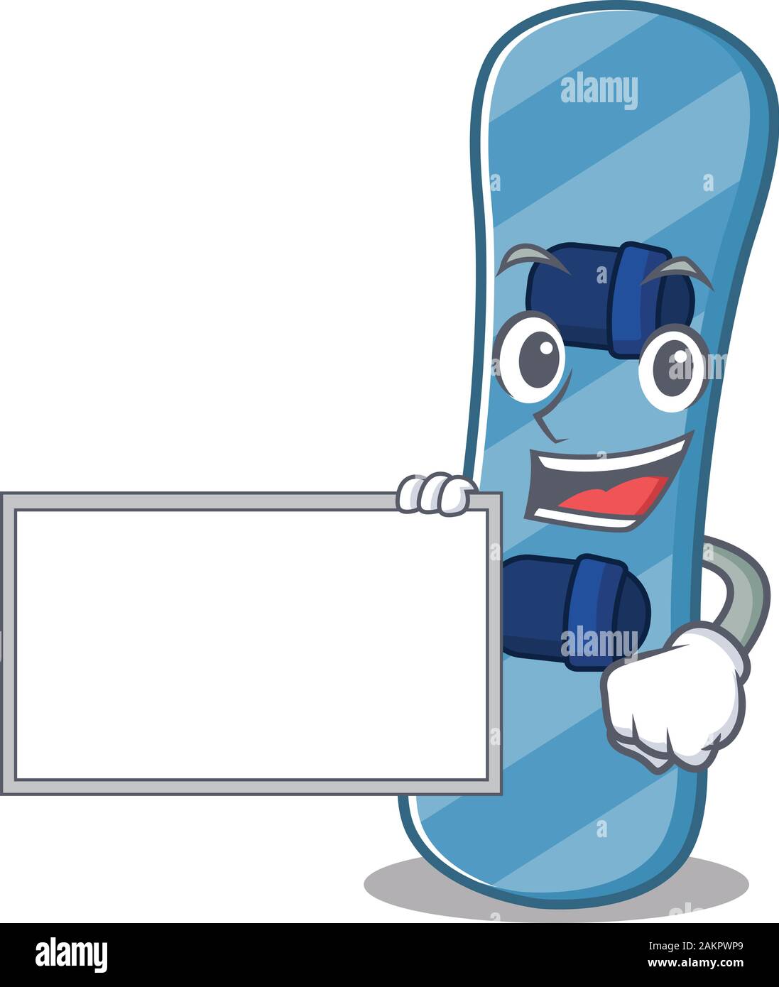 Funny snowboard cartoon character design style with board Stock Vector ...