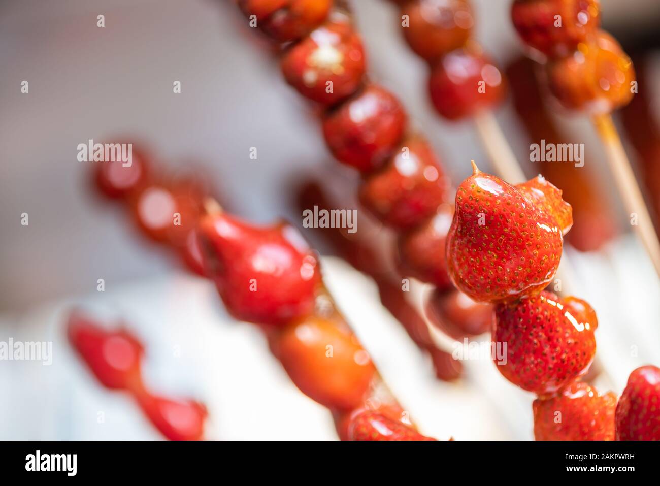 Fruit skewer chinese hawthorn hi-res stock photography and images - Alamy