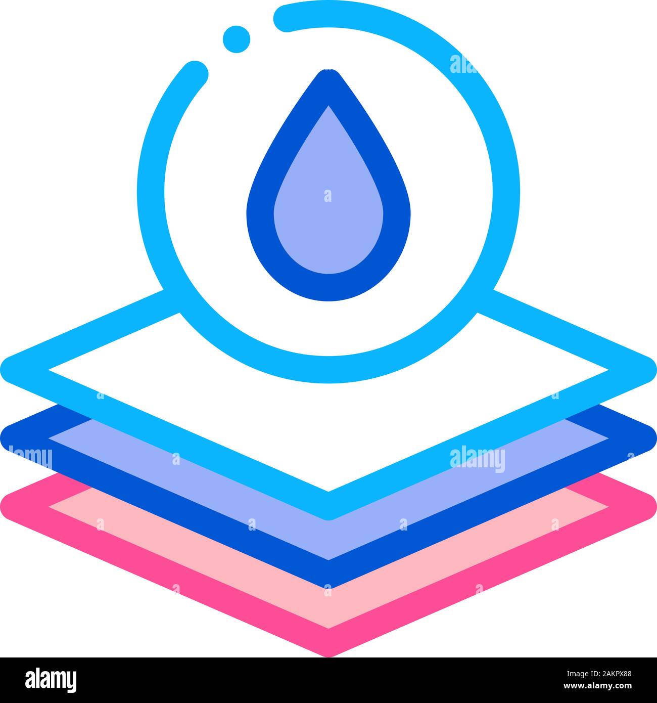 Absorbent Layers Icon Vector Outline Illustration Stock Vector Image ...