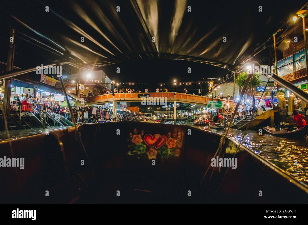 boat transportation for see tradition lifestyle of Amphawa floating ...