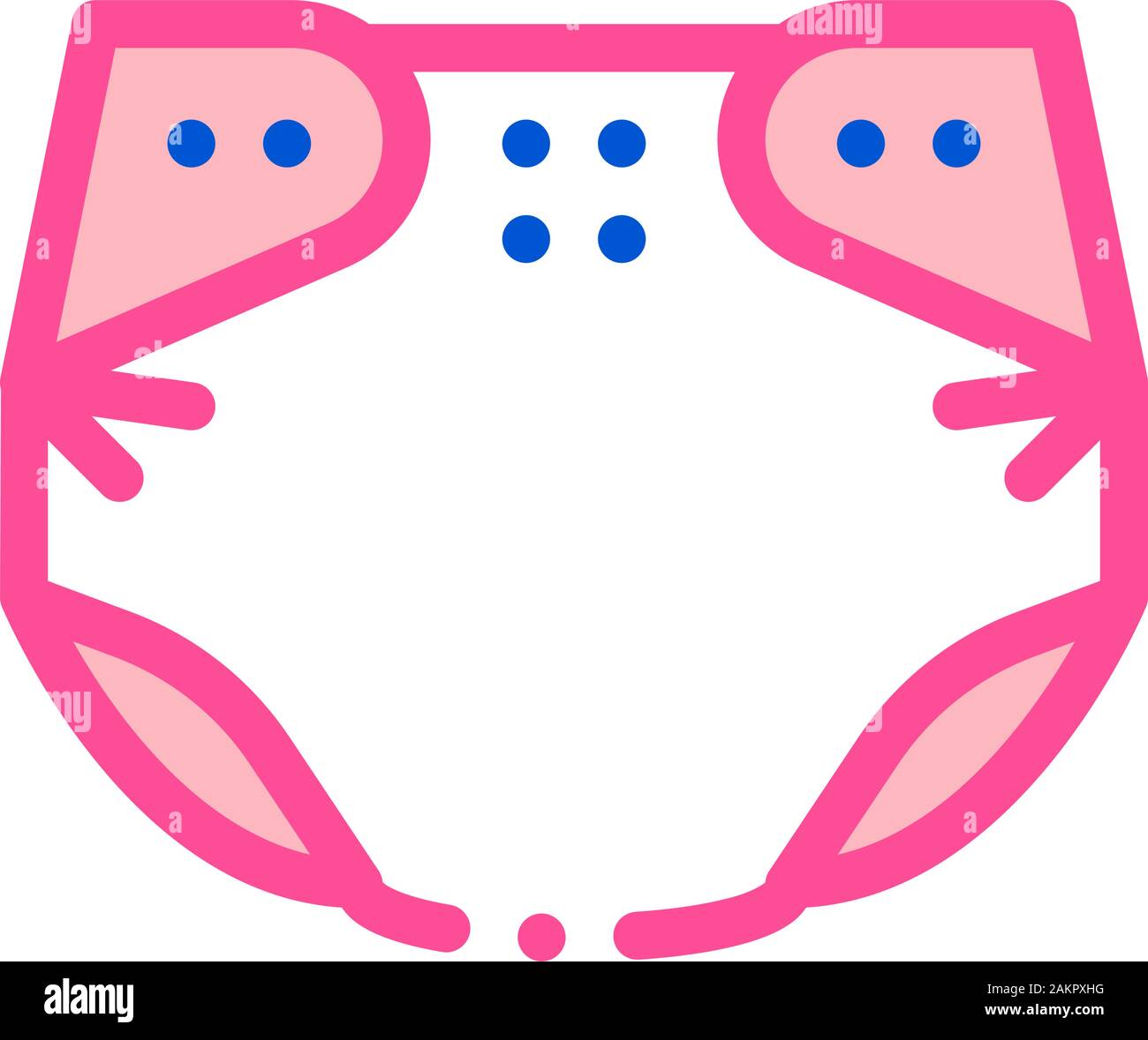 Childhood Nappy Icon Vector Outline Illustration Stock Vector Image ...