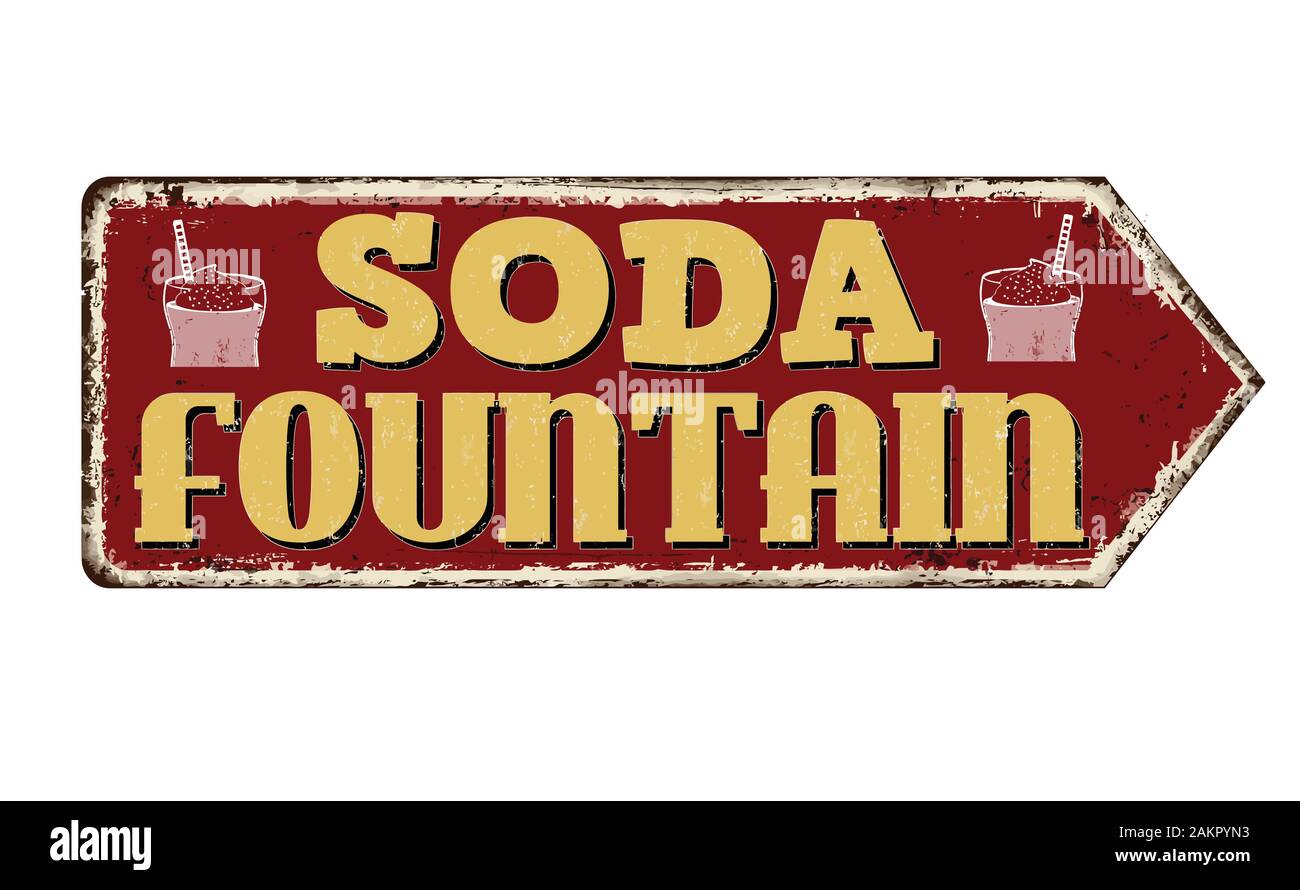 Antique soda sign Stock Vector Images - Alamy
