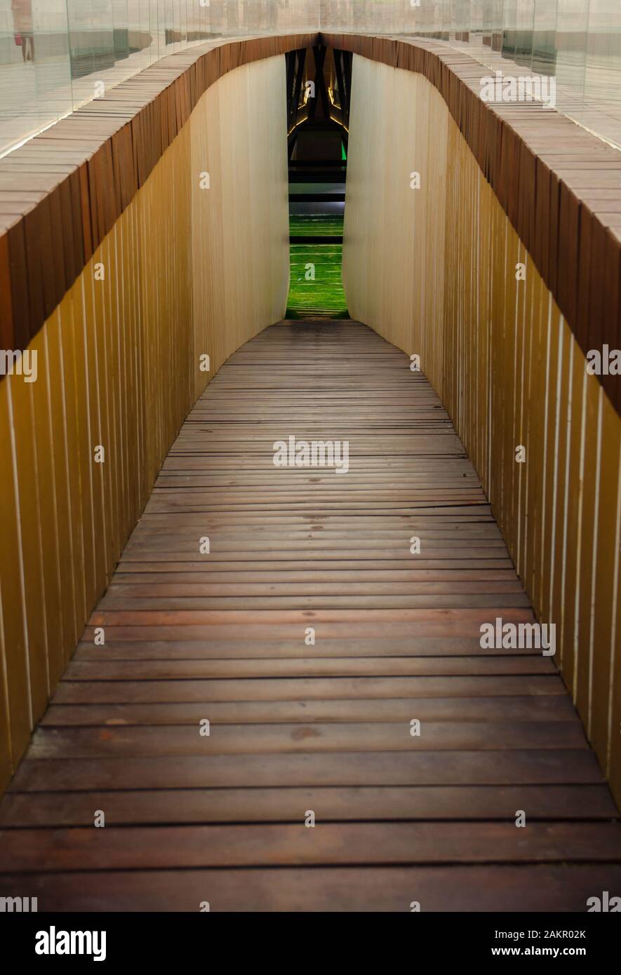 Wooden tunnel hi-res stock photography and images - Alamy
