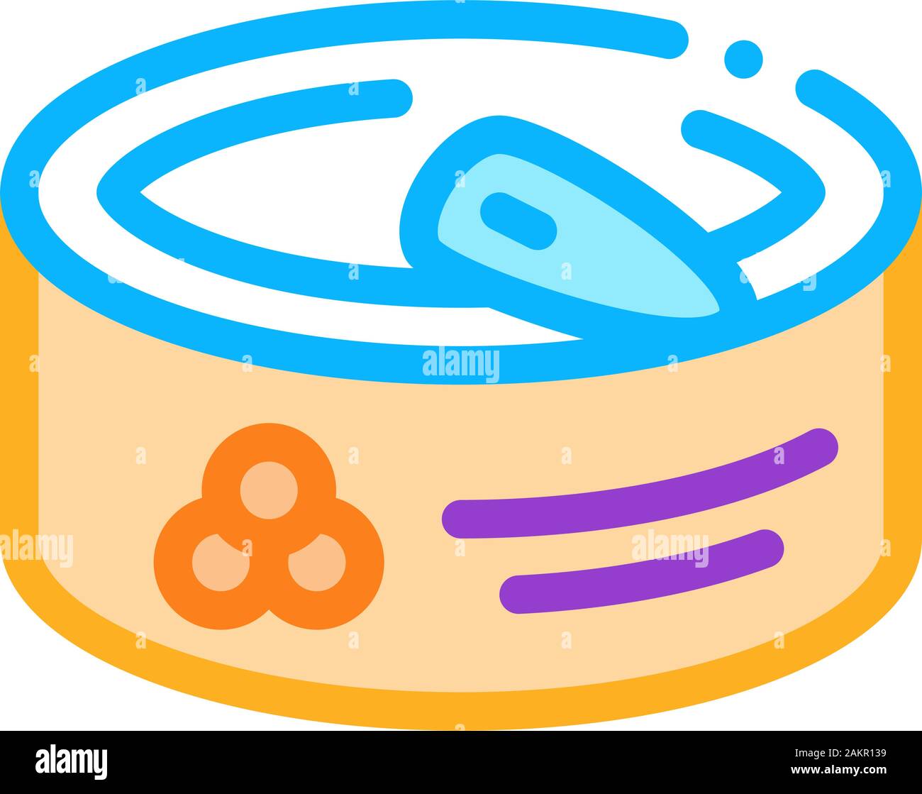 Kitchen fish tin Stock Vector Images - Alamy