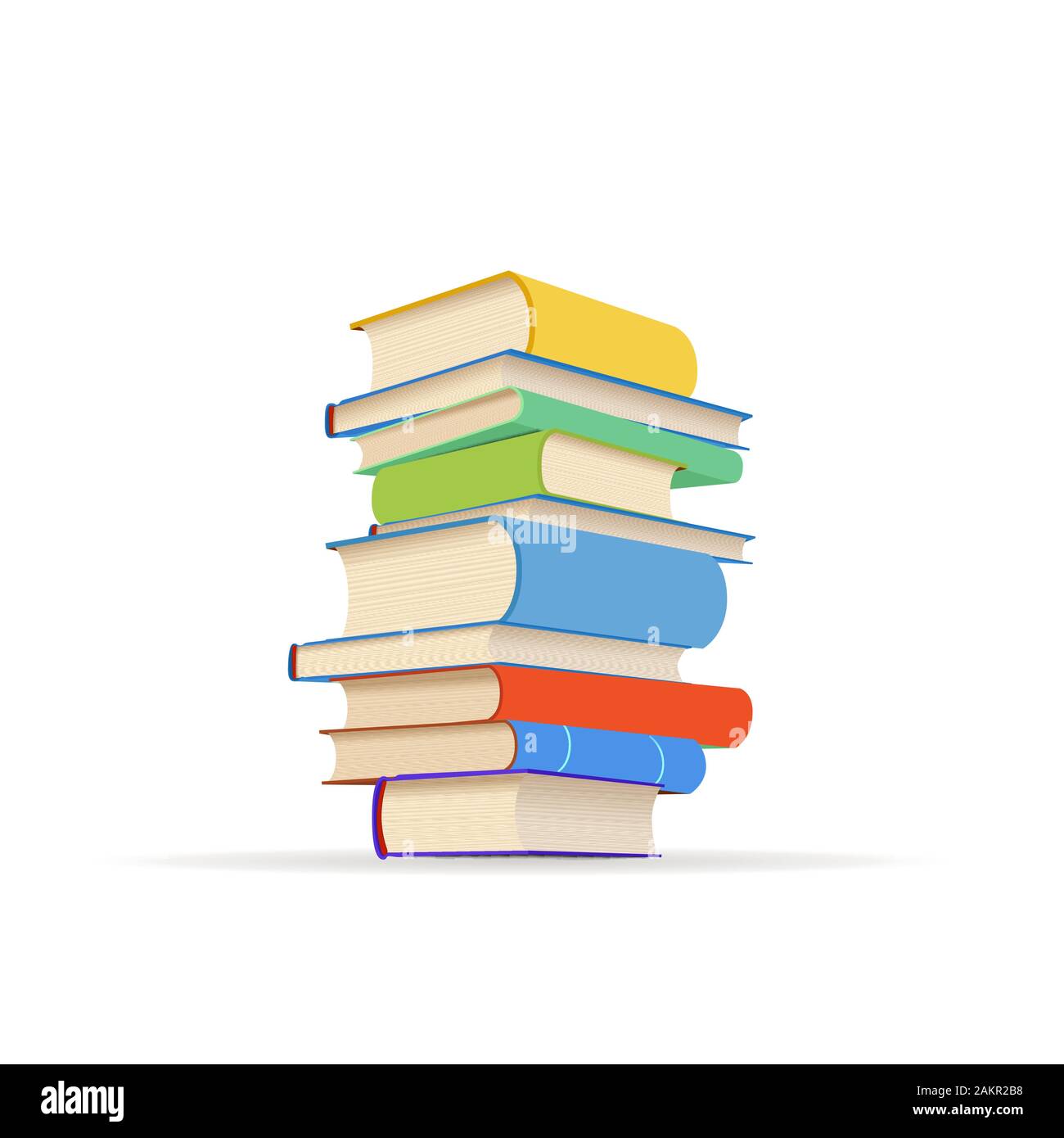 Colorful textbooks Stock Vector Images - Alamy