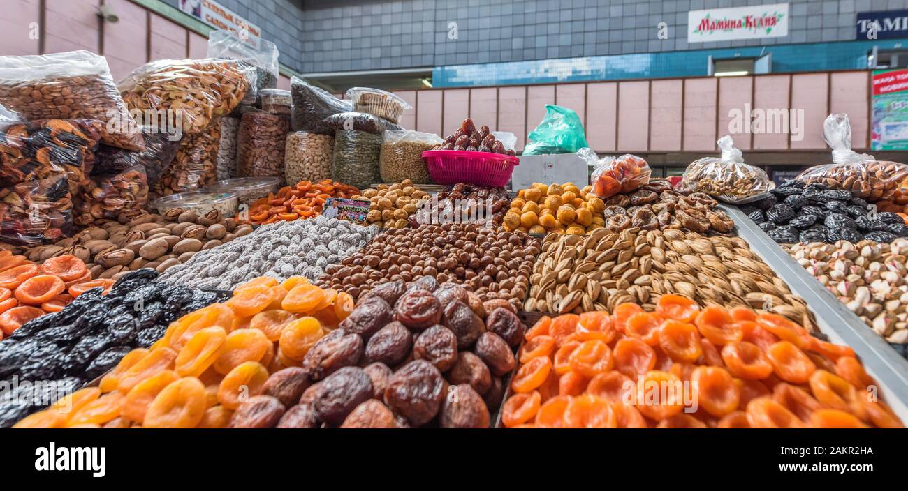 Famous Green Bazaar in Almaty Stock Photo - Alamy