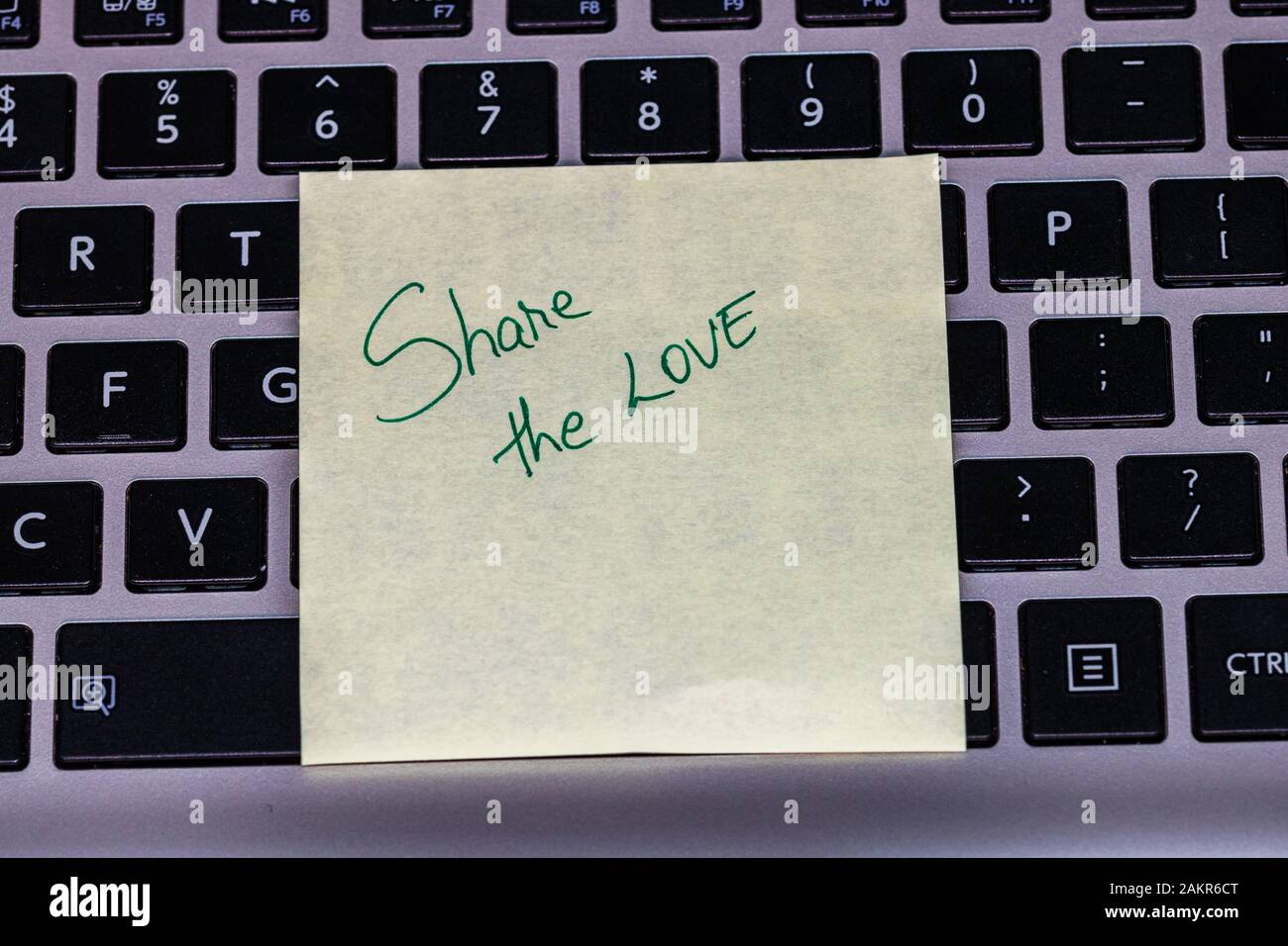 Writing love text on memo post reminder. Sticker with lovely message ...