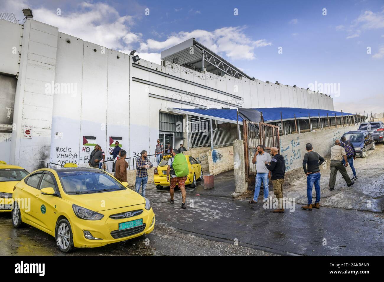 Checkpoint 300, Grenzübergang zwischen Bethlehem, Westjordanland und ...