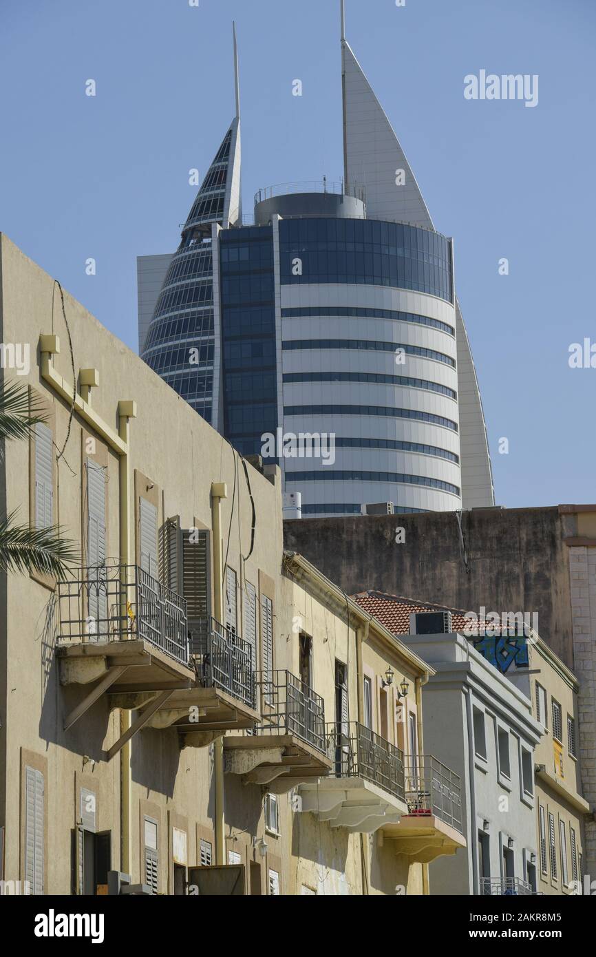 Sail-Tower, Haifa, Israel Stock Photo - Alamy