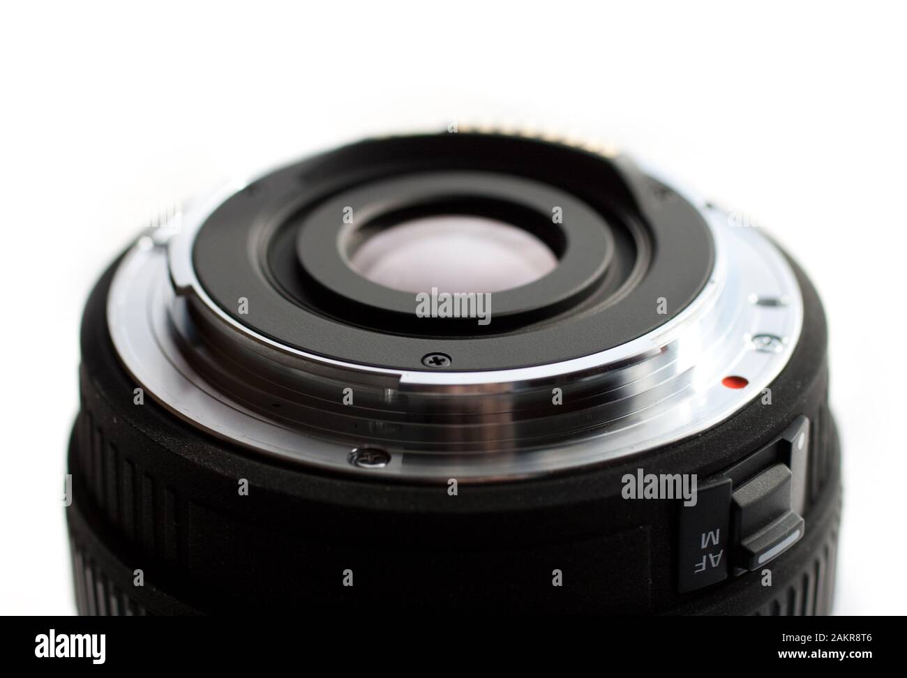 Single-lens reflex camera (slr) lens on white background Stock Photo ...