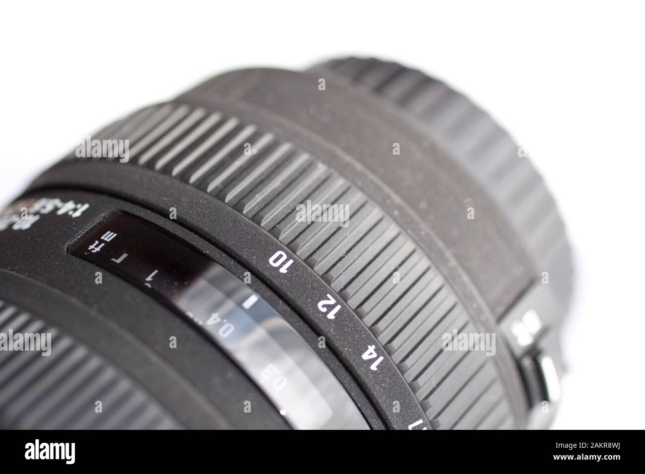 Single-lens reflex camera (slr) lens on white background Stock Photo ...