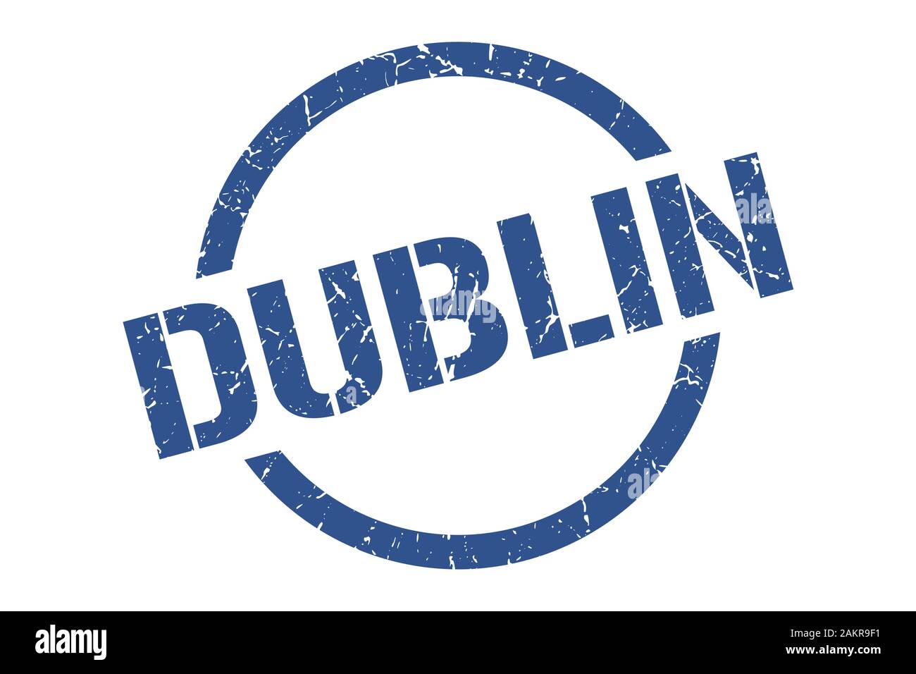 Welcome dublin blue round vintage hi-res stock photography and images ...