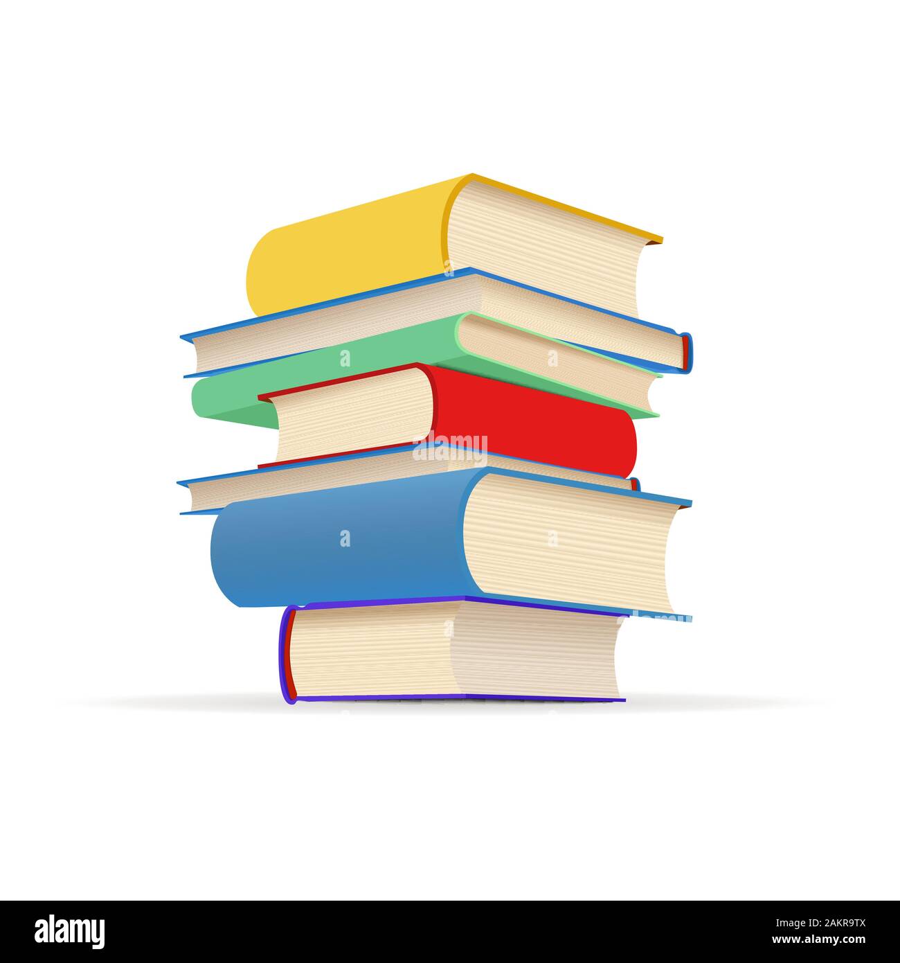 Colorful textbooks Stock Vector Images - Alamy