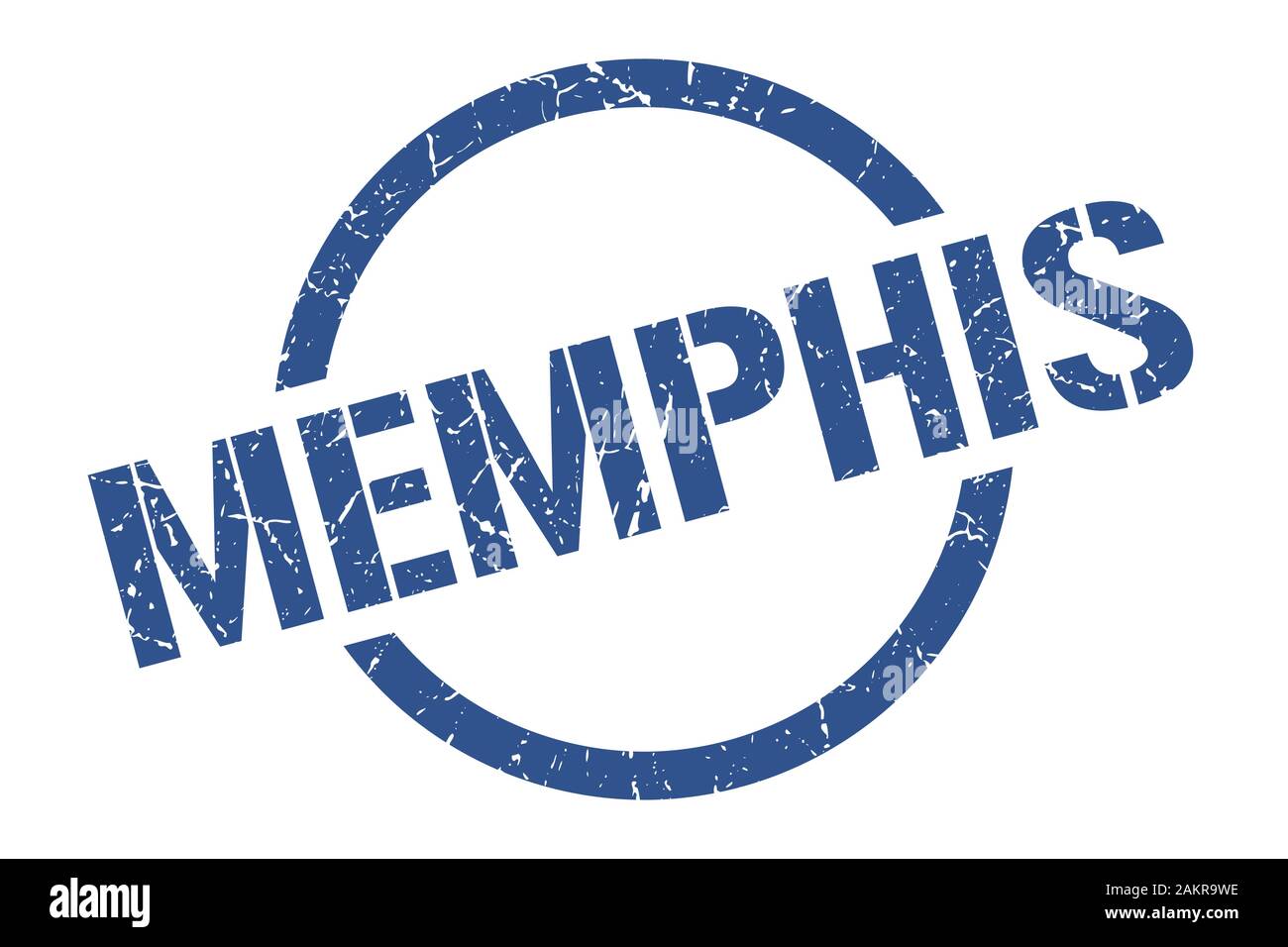 Memphis stamp. Memphis grunge round isolated sign Stock Vector Image ...