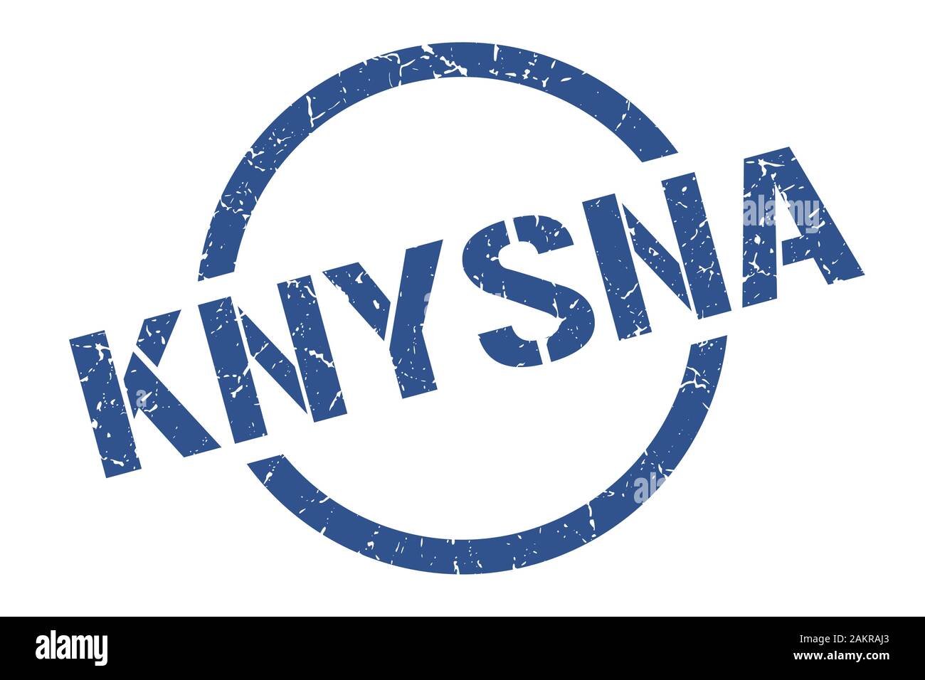 Knysna stamp. Knysna grunge round isolated sign Stock Vector Image ...