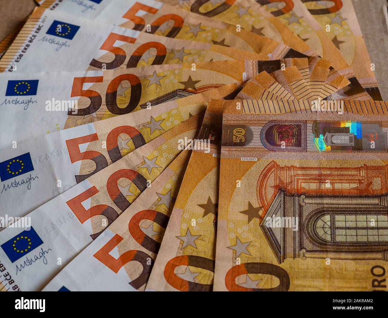 Euro banknotes money (EUR), currency of European Union Stock Photo - Alamy