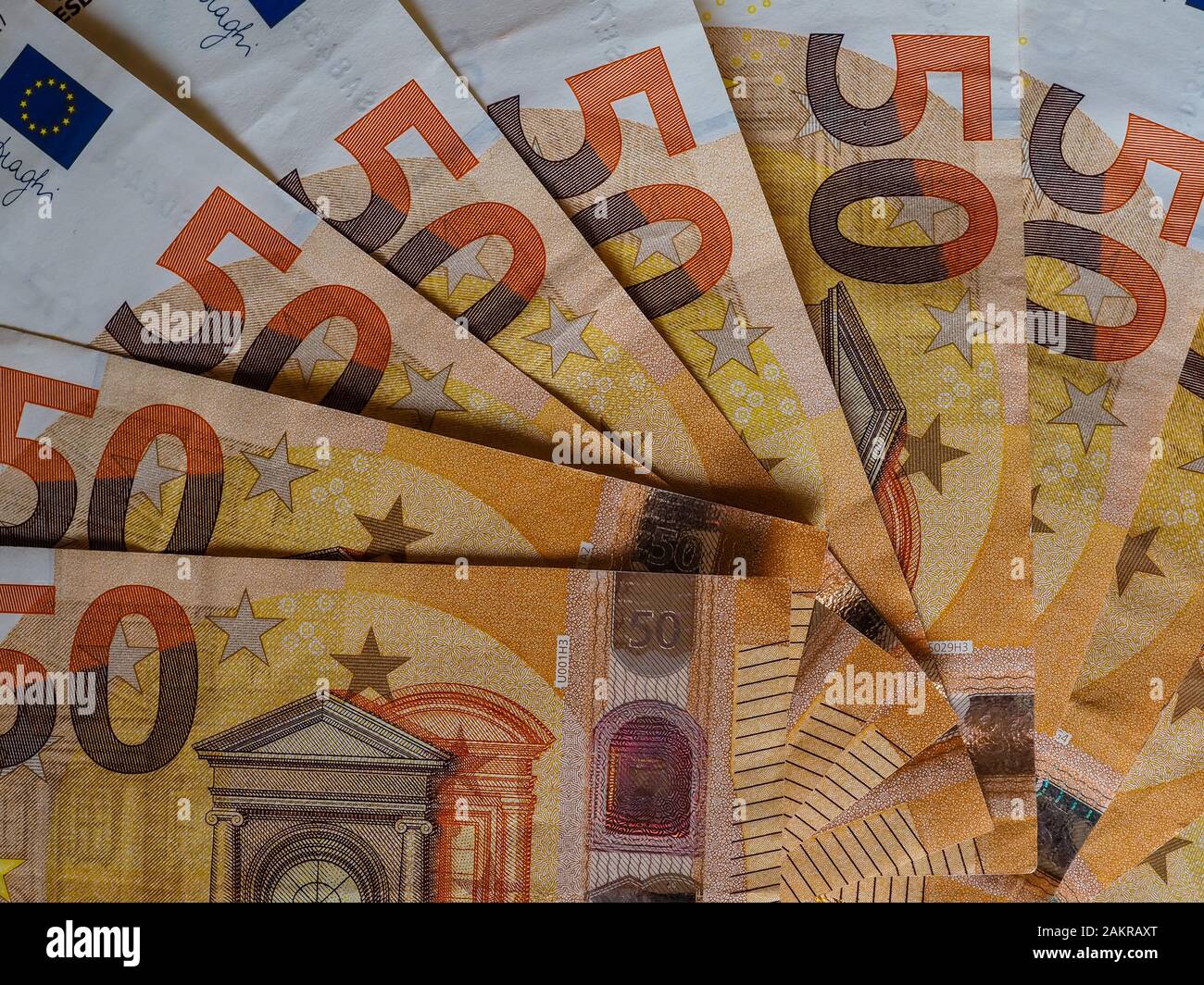 Euro banknotes money (EUR), currency of European Union Stock Photo - Alamy