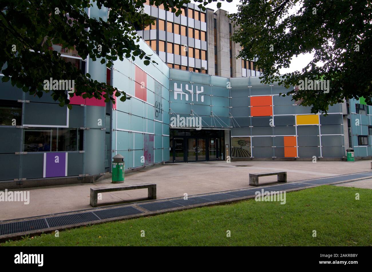 Lugano, Ticino, Switzerland - 6th September 2019 : View of the CSIA ...