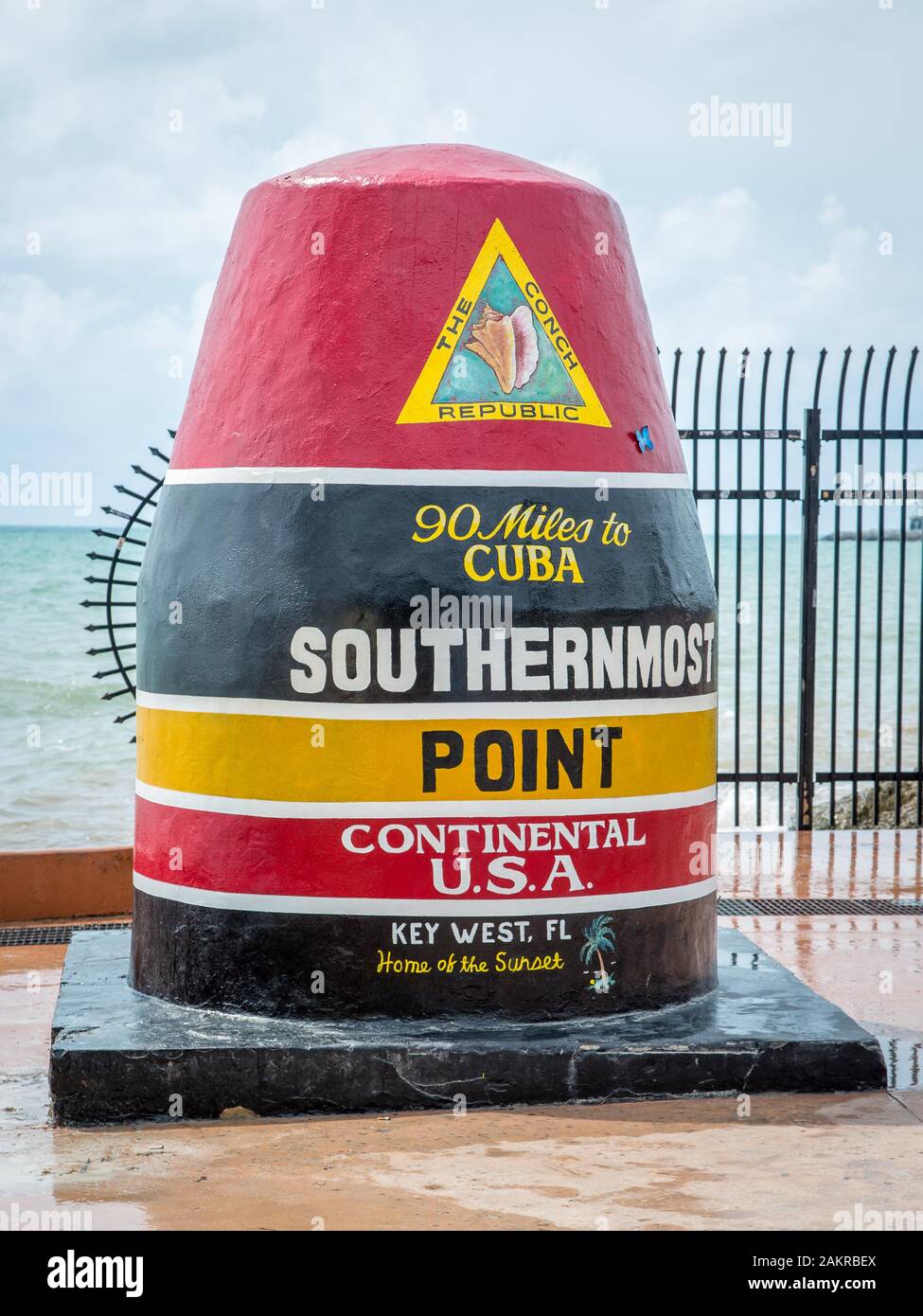 Southernmost Point, southernmost point of the USA, Key West, Florida ...