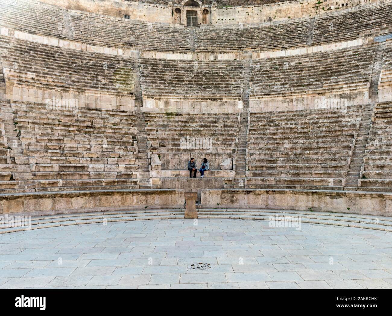 Roman theater, Amman, Jordan Stock Photo - Alamy