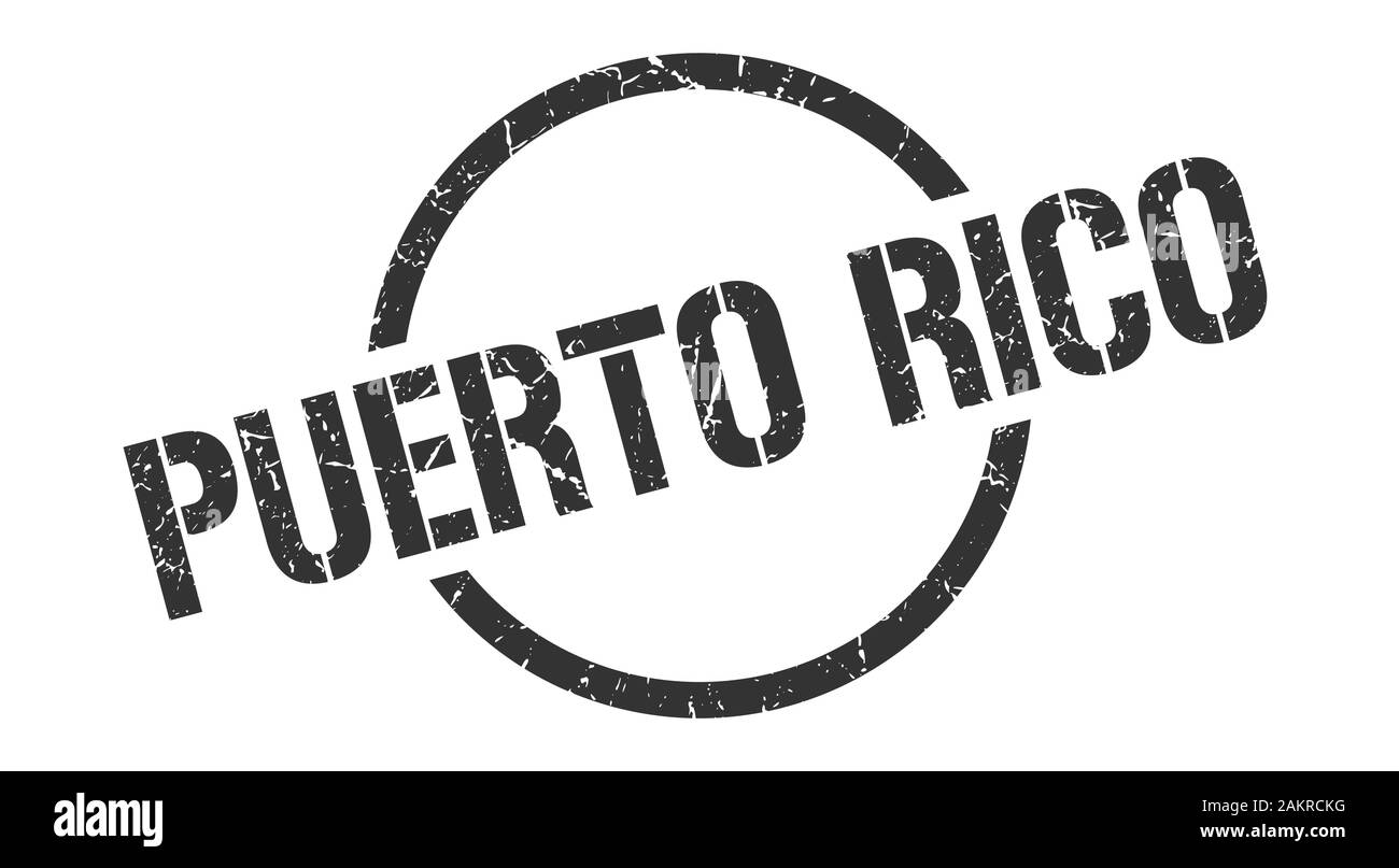 Puerto Rico stamp. Puerto Rico grunge round isolated sign Stock Vector ...