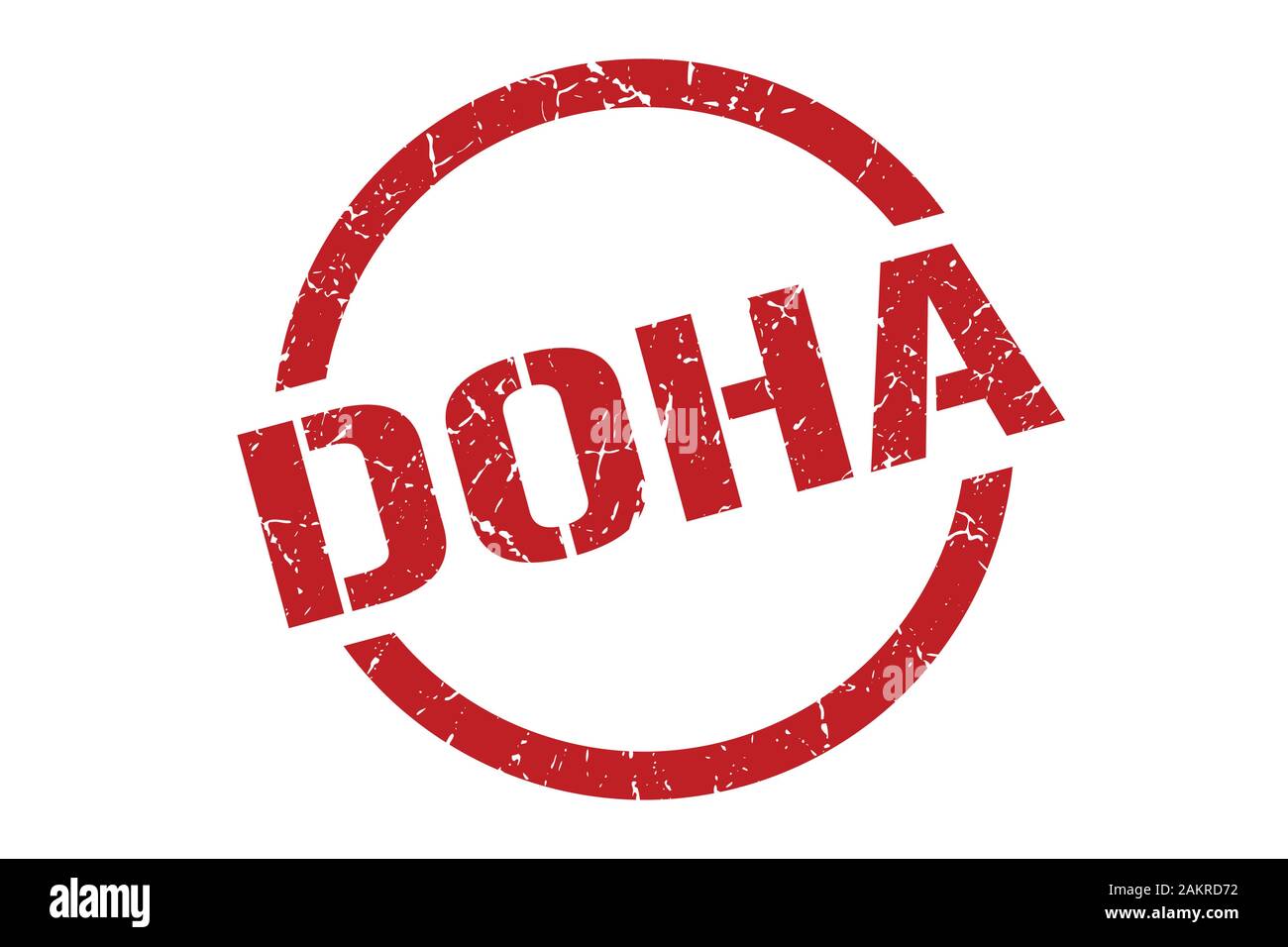 Doha stamp Stock Vector Images - Alamy