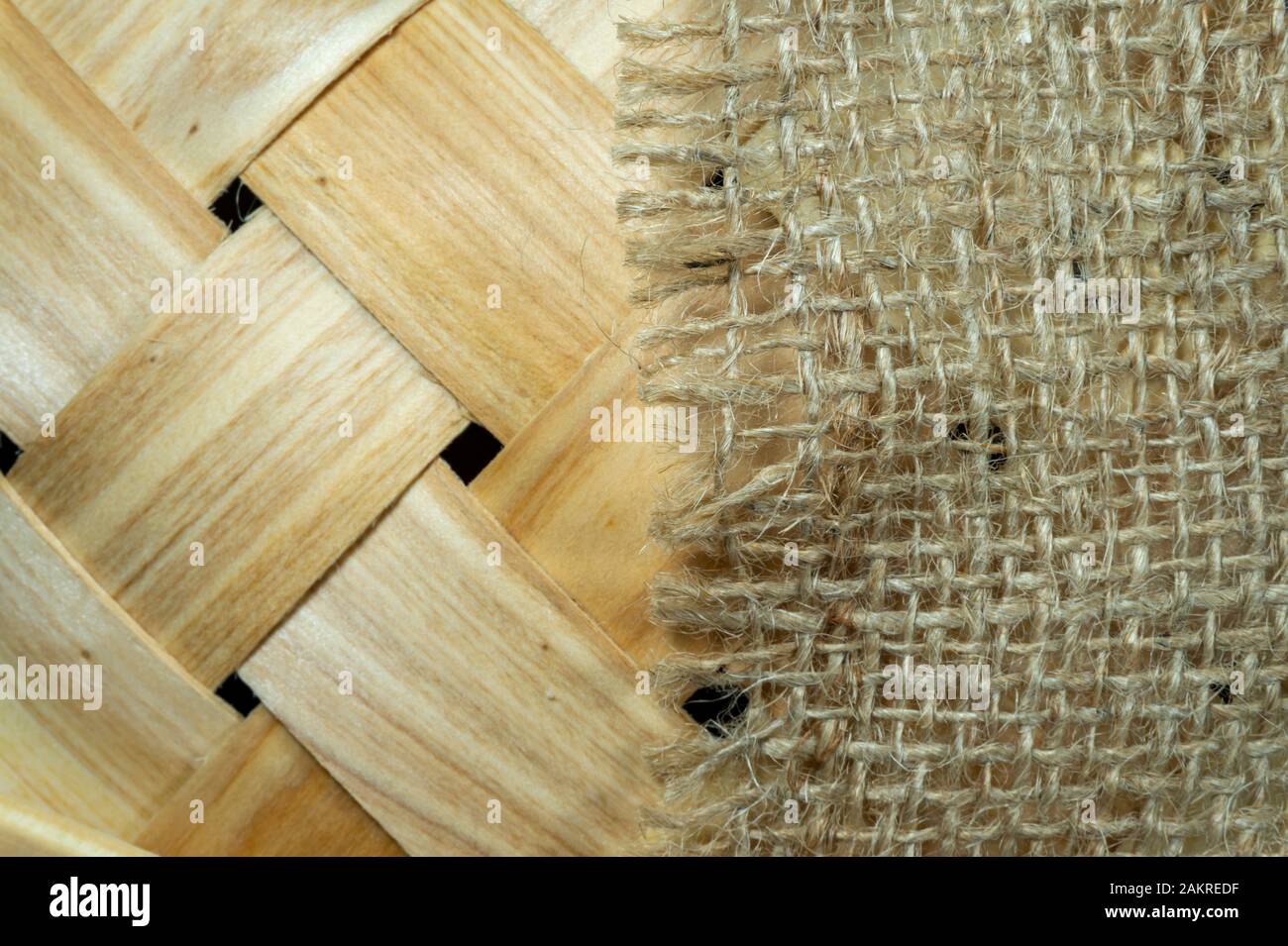 Eco friendly biodegradable natural jute fabric and tipped wicker basket ...