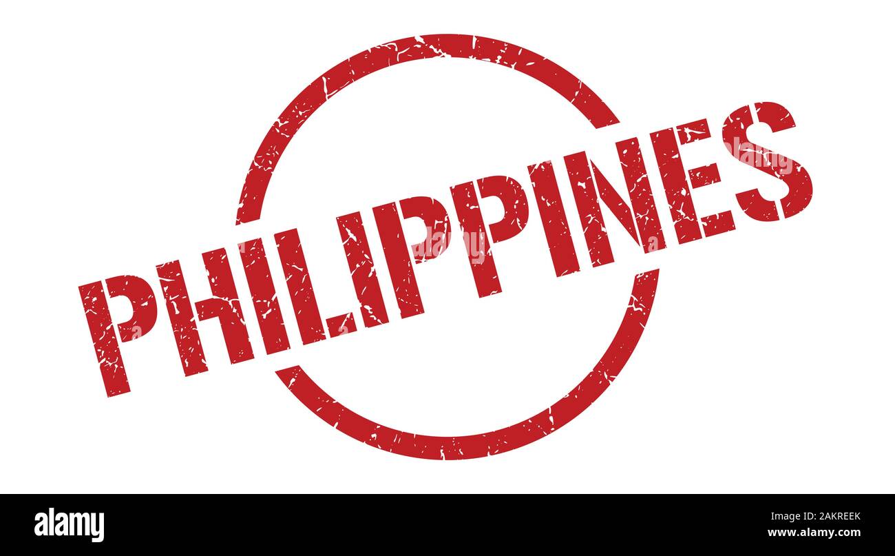 Philippines stamp. Philippines grunge round isolated sign Stock Vector ...