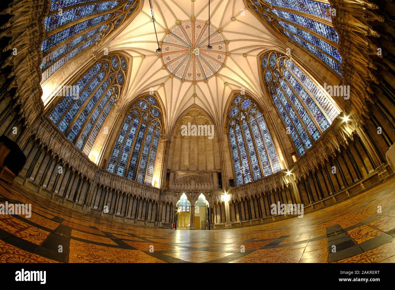 The Chapter House, York Minster, UK was built between 1285-86 Stock ...