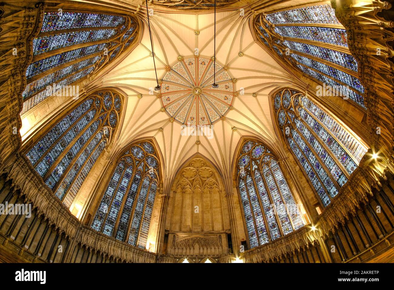 The Chapter House, York Minster, UK was built between 1285-86 Stock ...