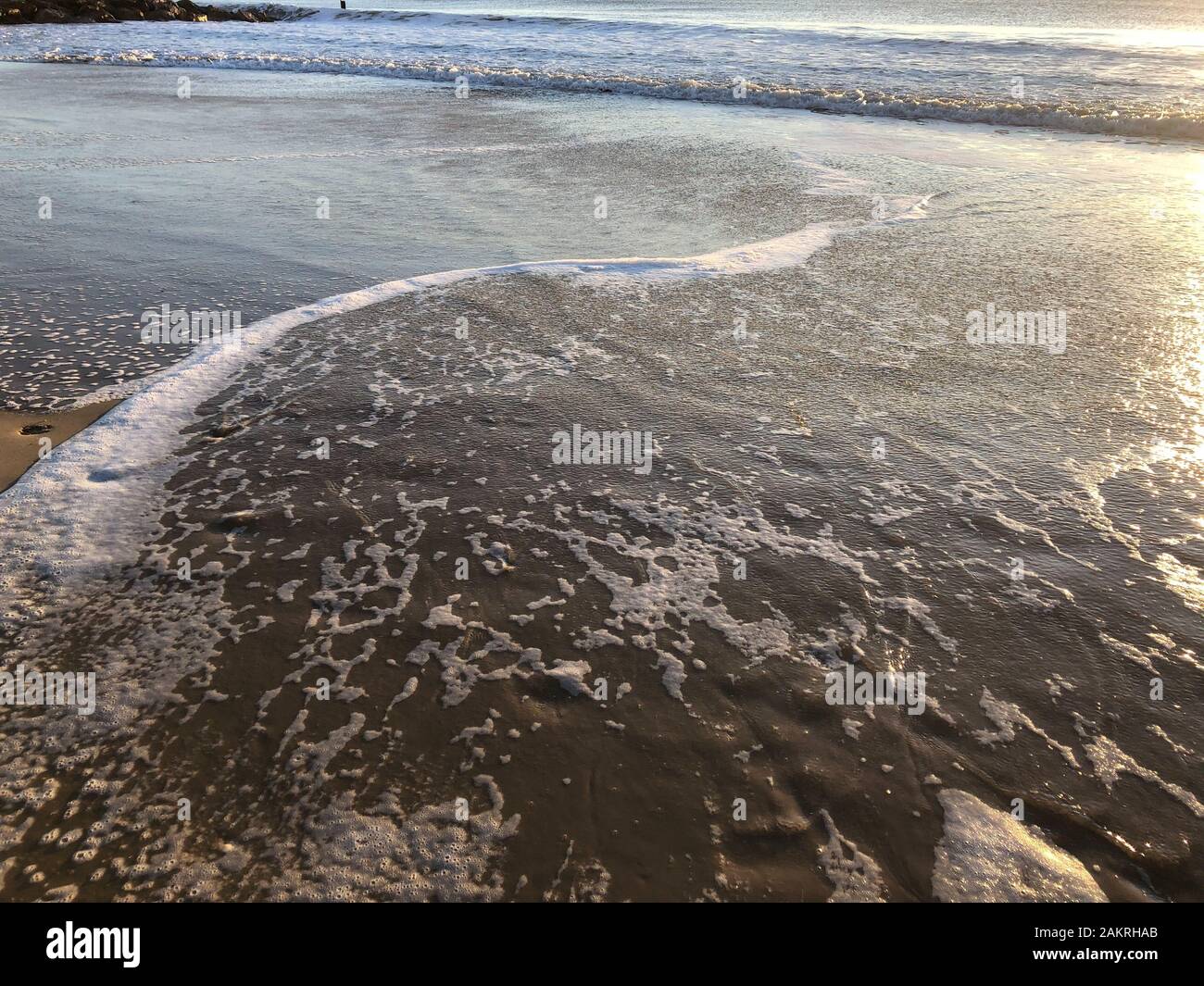 A beautiful chilly day on Sandbanks Beach Stock Photo - Alamy