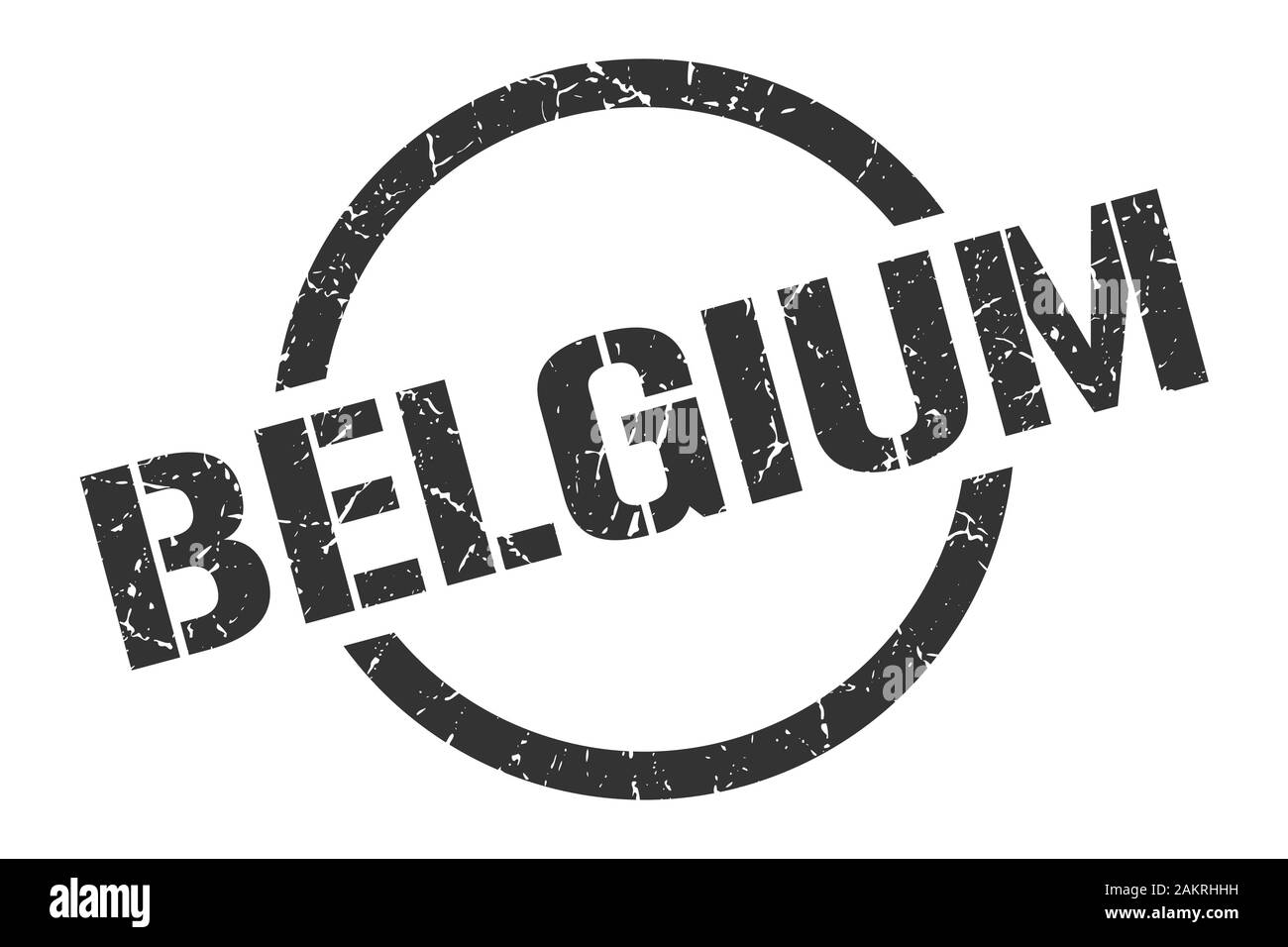 Belgium stamp. Belgium grunge round isolated sign Stock Vector Image ...