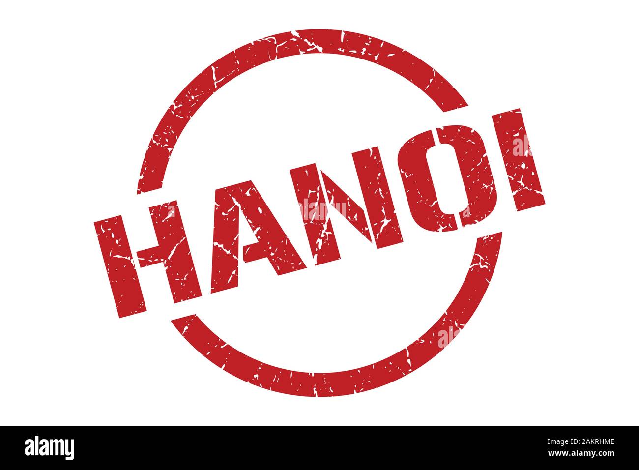 Hanoi stamp. Hanoi grunge round isolated sign Stock Vector Image & Art ...