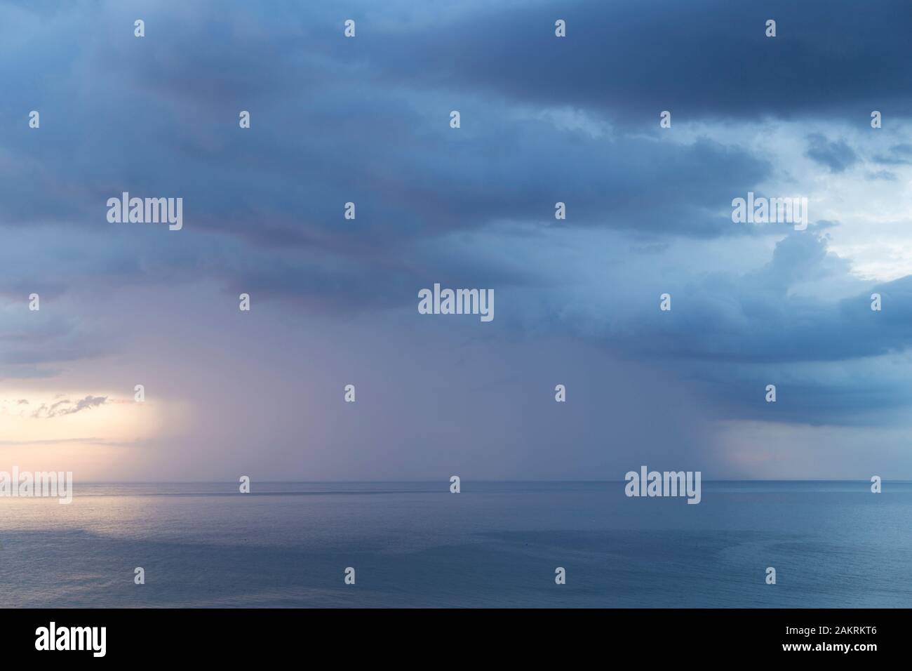 Rain storm at sea hi-res stock photography and images - Alamy